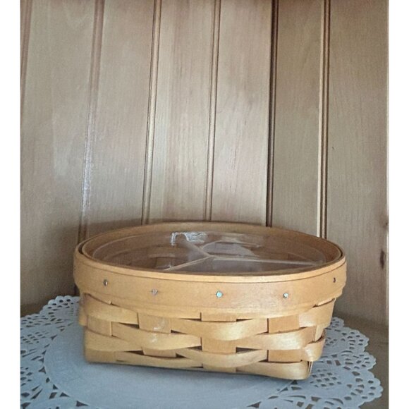 Longaberger | Accents | Vintage Longaberger Small Round Catchall Basket ...